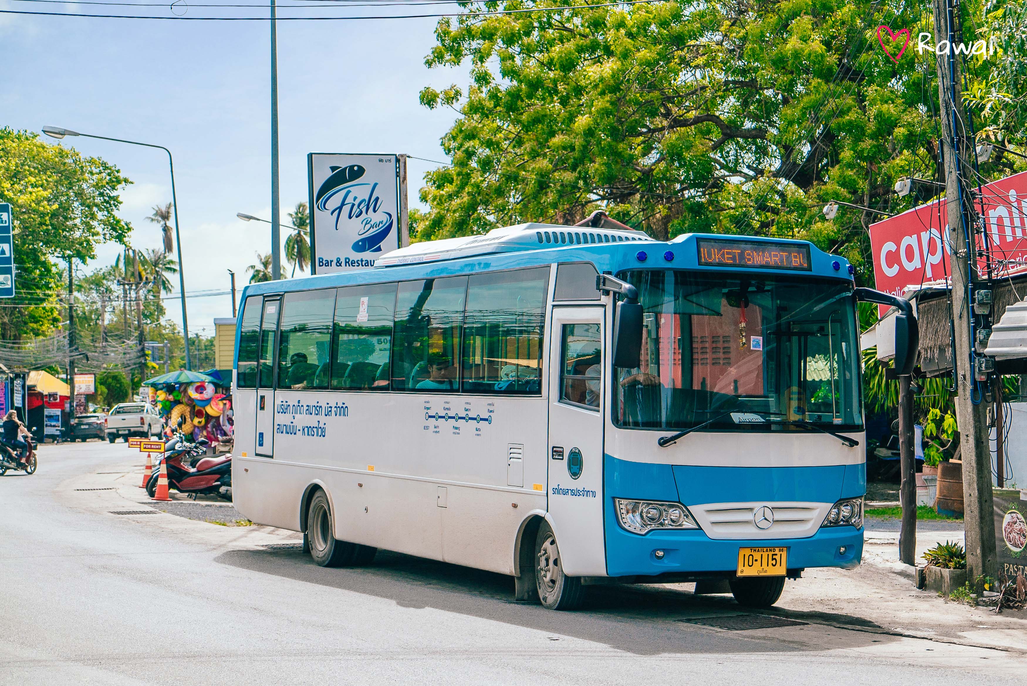Ironisch H rbar Flamme Blue Bus Phuket Route Nicht Autorisiert Mammut